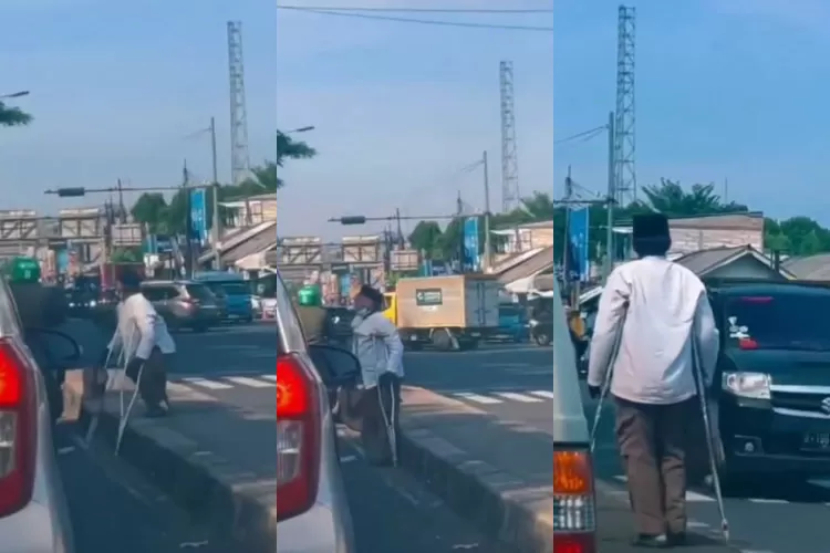Viral di Media Sosial! Pria Diduga Pengemis Pura-Pura Pincang di ...